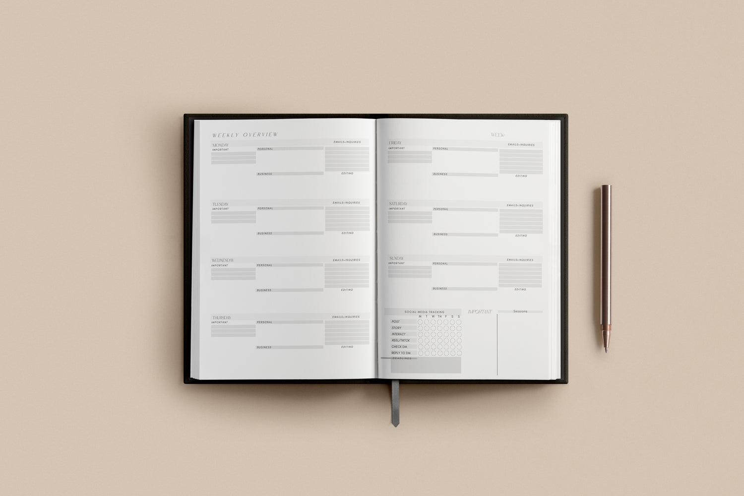 Grit+Grace Photographer's Planner – Grit+Grace Planners